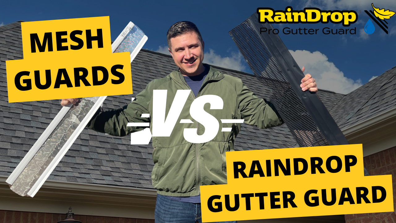 Mesh Gutter Guards Vs Raindrop Gutter Guards Restoration Roofing